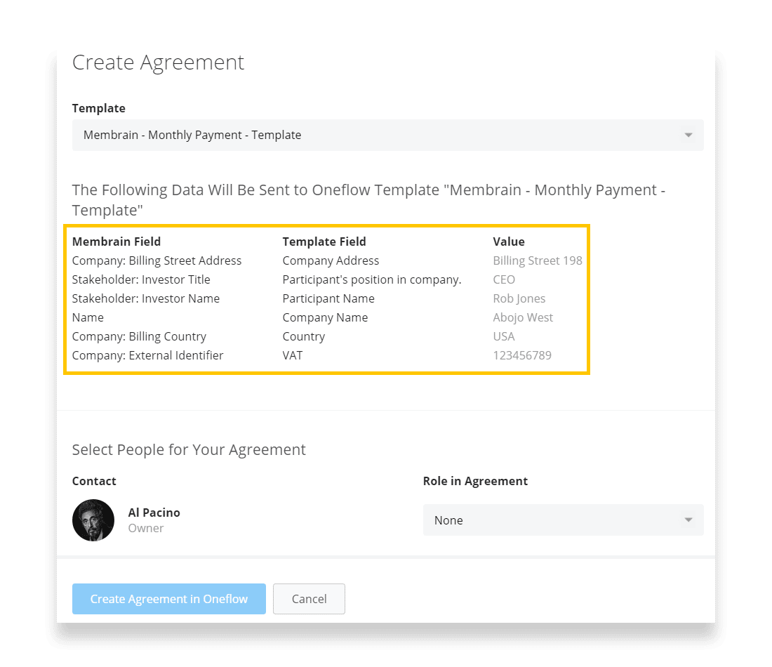 Contract management just got easier in Membrain - Oneflow
